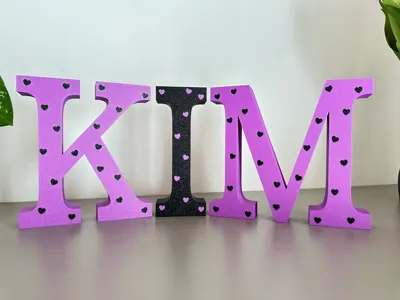 3D Name Standing Letters Pack Vol.1 by Merla3D MakerWorld: Download ...