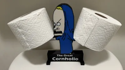 Beavis | The Great Cornholio TP Roll Holder - Free 3D Print Model ...
