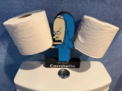 Beavis | The Great Cornholio TP Roll Holder by Studio Travisty ...