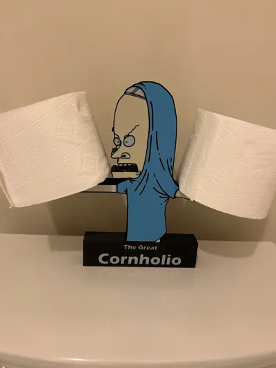 Beavis | The Great Cornholio TP Roll Holder - Free 3D Print Model ...