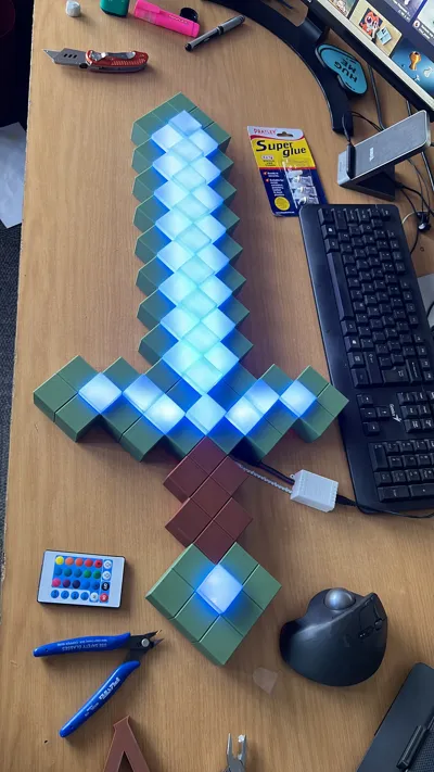 Minecraft Wall Sconce - Life Size & Easy Assembly by MaKim MakerWorld ...