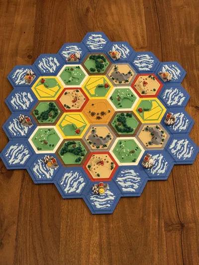 The Settlers of Catan 3D Board (Improved) Remixed by ReinusWeinus ...