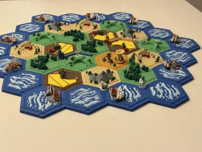 The Settlers of Catan 3D Board (Improved) Remixed by ReinusWeinus ...