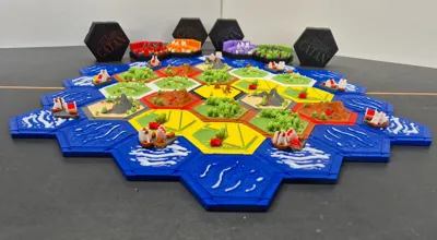 The Settlers of Catan 3D Board (Improved) Remixed by ReinusWeinus ...