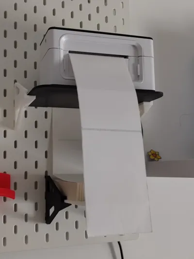 Skadis Labelprinter Thermoprinter Munbyn Holder by Plotterbilly MakerWorld: Download Free 3D Models