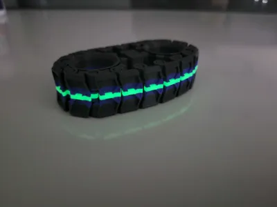 Finger Treads Fidget Track V2 - PATTERNS! - Free 3D Print Model ...
