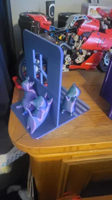 Working Cat Bookends by Queazy - MakerWorld