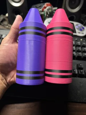 Crayon Container by Meshi Studios MakerWorld: Download Free 3D Models