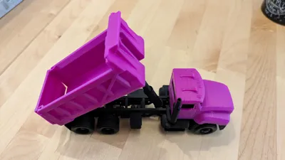 Dump Truck with Pup Trailer - Free 3D Print Model - MakerWorld