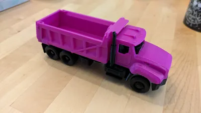 Dump Truck with Pup Trailer - Free 3D Print Model - MakerWorld