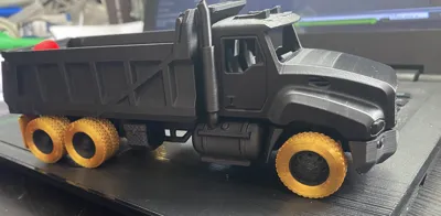 Dump Truck with Pup Trailer - Free 3D Print Model - MakerWorld