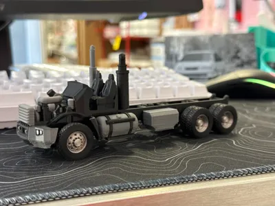 Dump Truck with Pup Trailer - Free 3D Print Model - MakerWorld