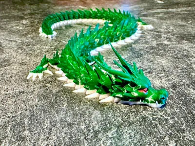 A little white dragon by SOFUN_ARTMakerWorld: Download Free 3D Models