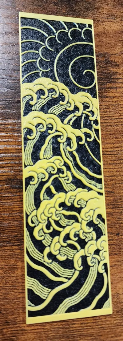 Kanagawa wave bookmark by Andr3d MakerWorld: Download Free 3D Models