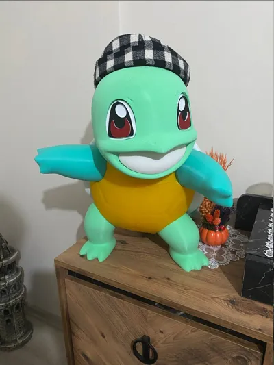 Squirtle Multipart Pokedex Scale. No Supports 51cm - Free 3D Print ...