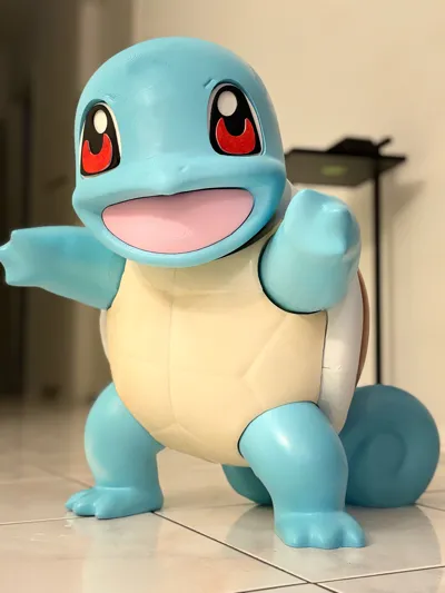 Squirtle Multipart Pokedex Scale. No Supports 51cm - Free 3D Print ...