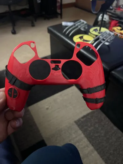 Deadpool ps5 controller case by Mike33D MakerWorld: Download Free 3D Models