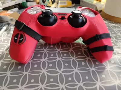 Deadpool ps5 controller case by Mike33D MakerWorld: Download Free 3D Models