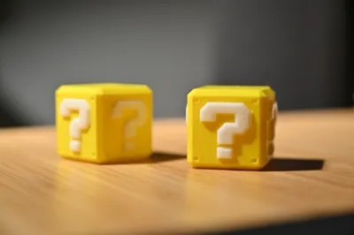 Super Mario question block keychain by Leungs MakerWorld: Download Free ...