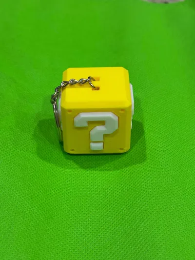Super Mario question block keychain by Leungs MakerWorld: Download Free ...