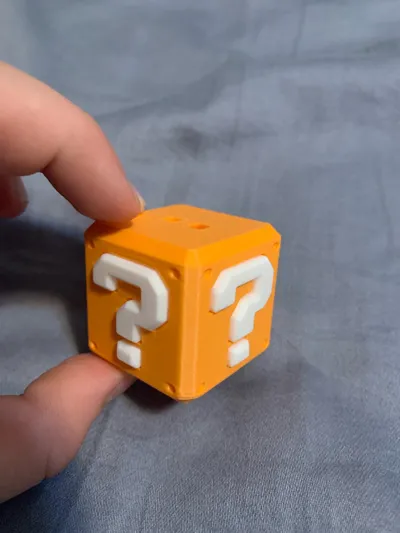 Super Mario question block keychain by Leungs MakerWorld: Download Free ...