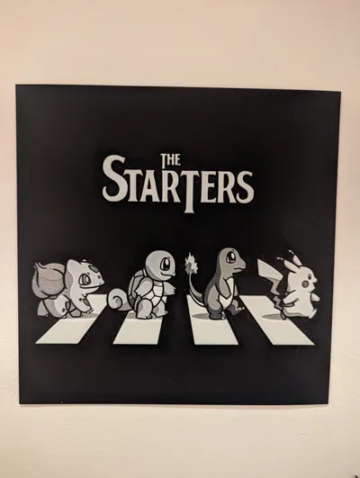 Pokemon / Beatles / Album Cover / Wall Art / 2d art / MultiColor by 3D ...