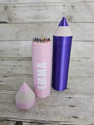 Colored Pencil Case by Meshi Studios MakerWorld: Download Free 3D Models