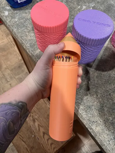 Colored Pencil Case by Meshi Studios MakerWorld: Download Free 3D Models