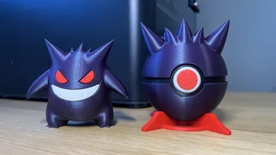 Gengar Ball - Pokemon - Pokeball Functional by Torikami MakerWorld ...