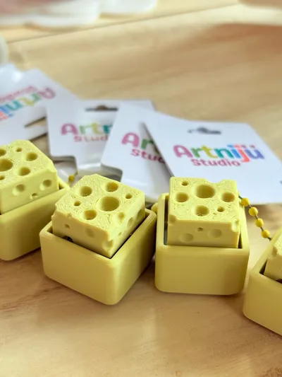 Cheesy Key Clikker by FlexiPals Toy Shop MakerWorld: Download Free 3D ...