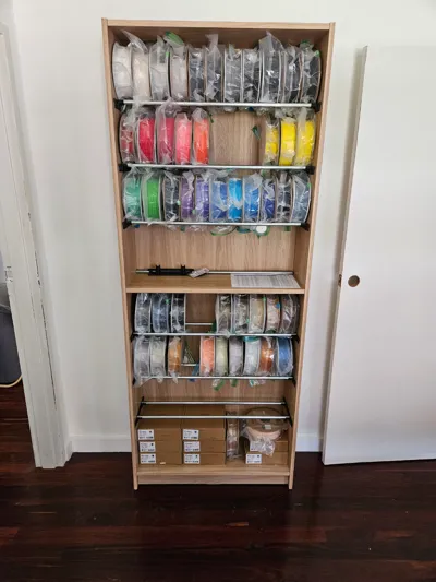Filament Storage for Ikea BILLY Bookcase by Henryk - MakerWorld