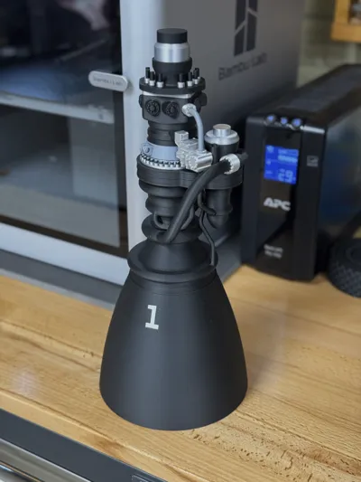 SpaceX Raptor 3 Rocket Engine by CrazyJ MakerWorld: Download Free 3D Models