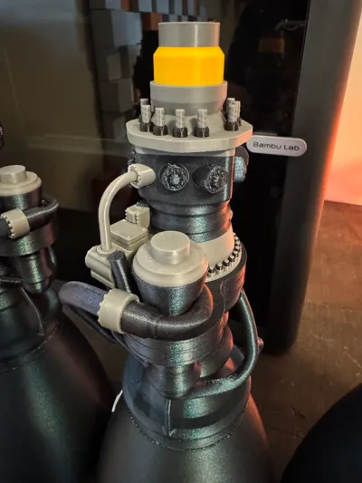 SpaceX Raptor 3 Rocket Engine by CrazyJ MakerWorld: Download Free 3D Models