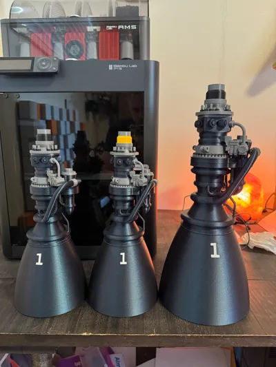 SpaceX Raptor 3 Rocket Engine by CrazyJ MakerWorld: Download Free 3D Models