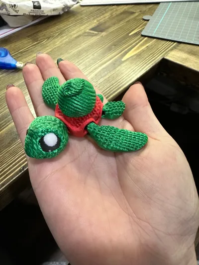 Knit Turtle flexi - Free 3D Print Model - MakerWorld