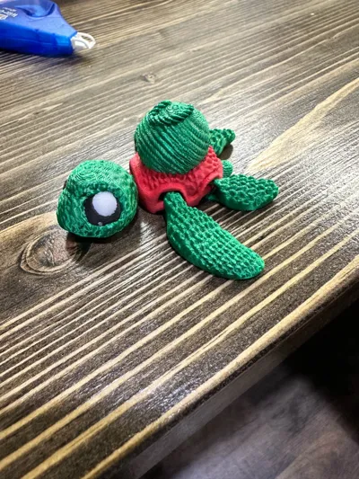 Knit Turtle flexi - Free 3D Print Model - MakerWorld