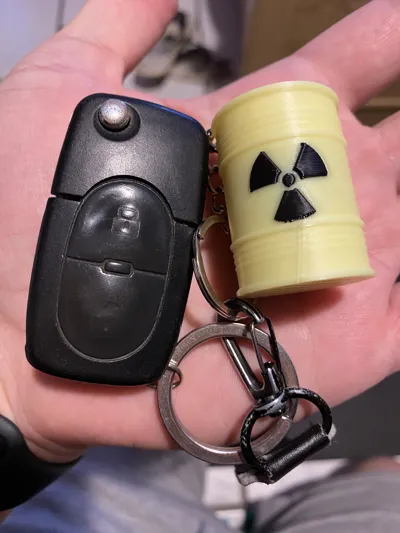 Radioactive Waste Barrel Keychain by Eternity Labs MakerWorld: Download ...