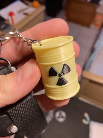 Radioactive Waste Barrel Keychain by Eternity Labs MakerWorld: Download ...