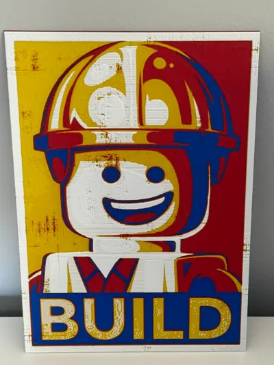 4-color HueForge Lego Minifig Build Poster by a.vdh_1983 - MakerWorld