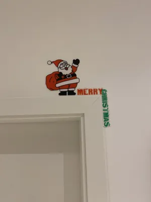 Christmas Corner Santa Merry Christmas by Slowpoks Workshop - MakerWorld