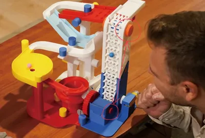 Marble Run 003 5-Ways Roller Coaster v1B Addon by MplusM - MakerWorld