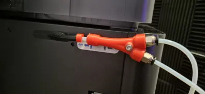 Bambu X1C Y-Pipe Splitter with Inlet Side Push-Fit Remixed by Kytor LLC ...