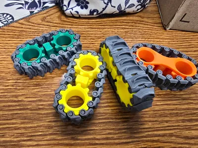 Finger Treads Fidget Track - Print In Place - Free 3D Print Model ...