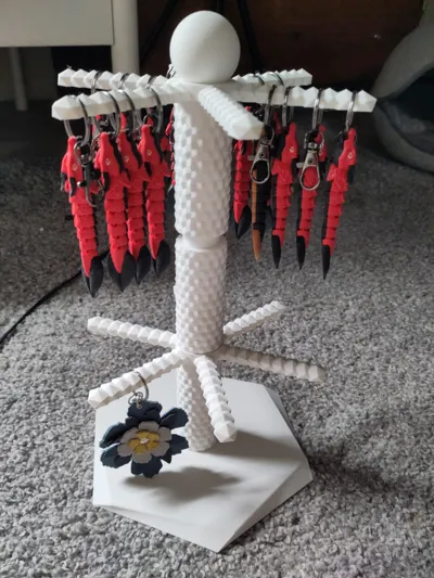 Spinning Keychain Display by Art Design. 3D MakerWorld: Download Free ...