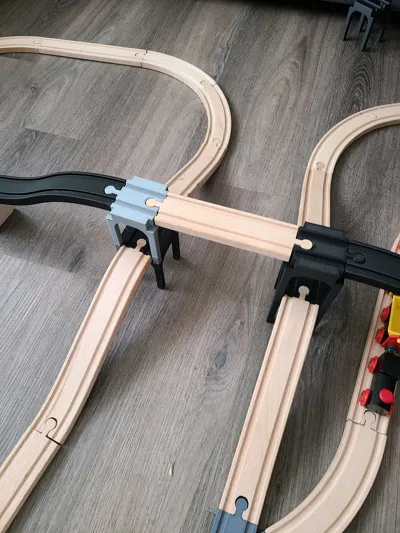 Wooden Train Stackable Riser/Support (Brio / Ikea) by historicc ...