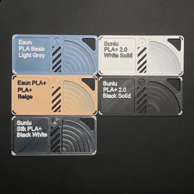 Filament Color Card With Tests - Free 3D Print Model - MakerWorld