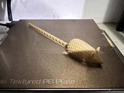 Mouse Toy With Articulated Tail (print in place) - Free 3D Print Model ...