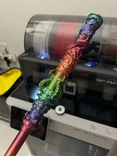 Telescopic Ruyi Jingu Bang Wukong Staff Weapon - Free 3D Print Model ...