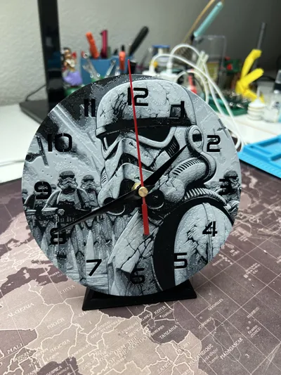 Clock Stand for Desk v2.0 for 170 + 245 mm dials by cP3D MakerWorld ...