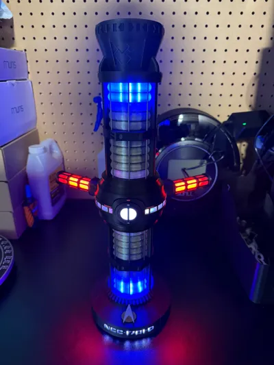 Star Trek Enterprise D Warp Core (v3) 16" for LEDs by CrazyJ MakerWorld ...